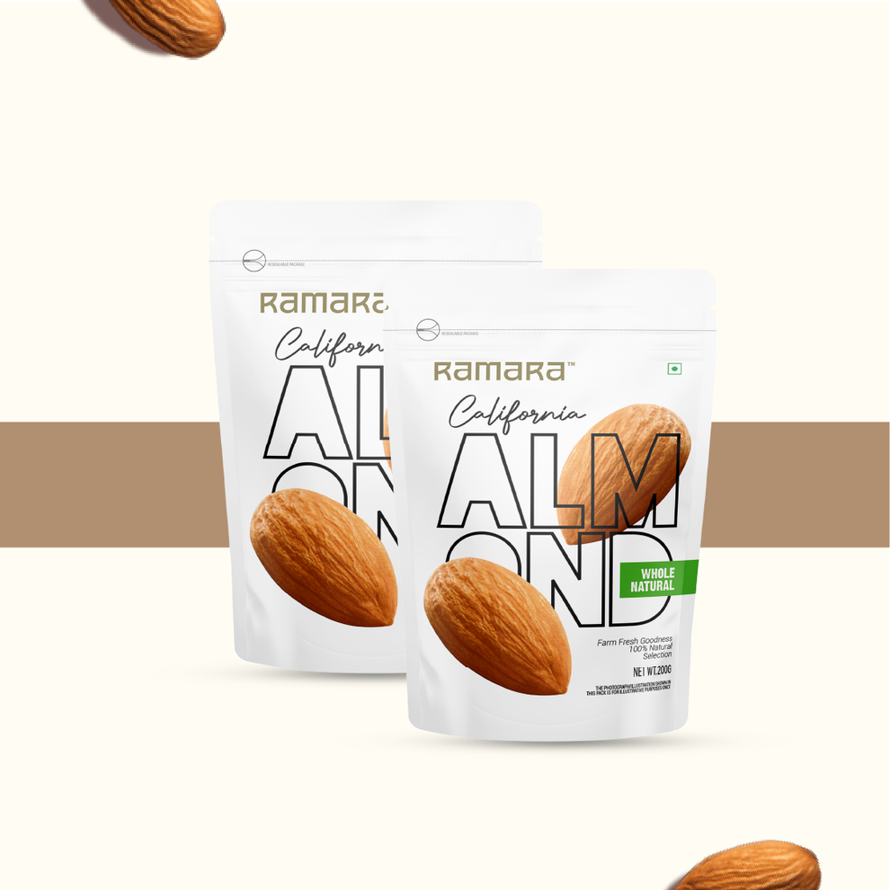 Buy Premium Raw Almonds (Pack of 2)